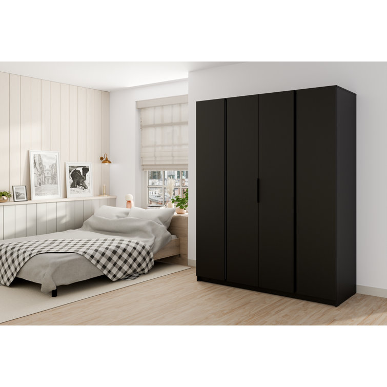 Brayden Studio Bedri 4 Door Manufactured Wood Wardrobe | Wayfair.co.uk