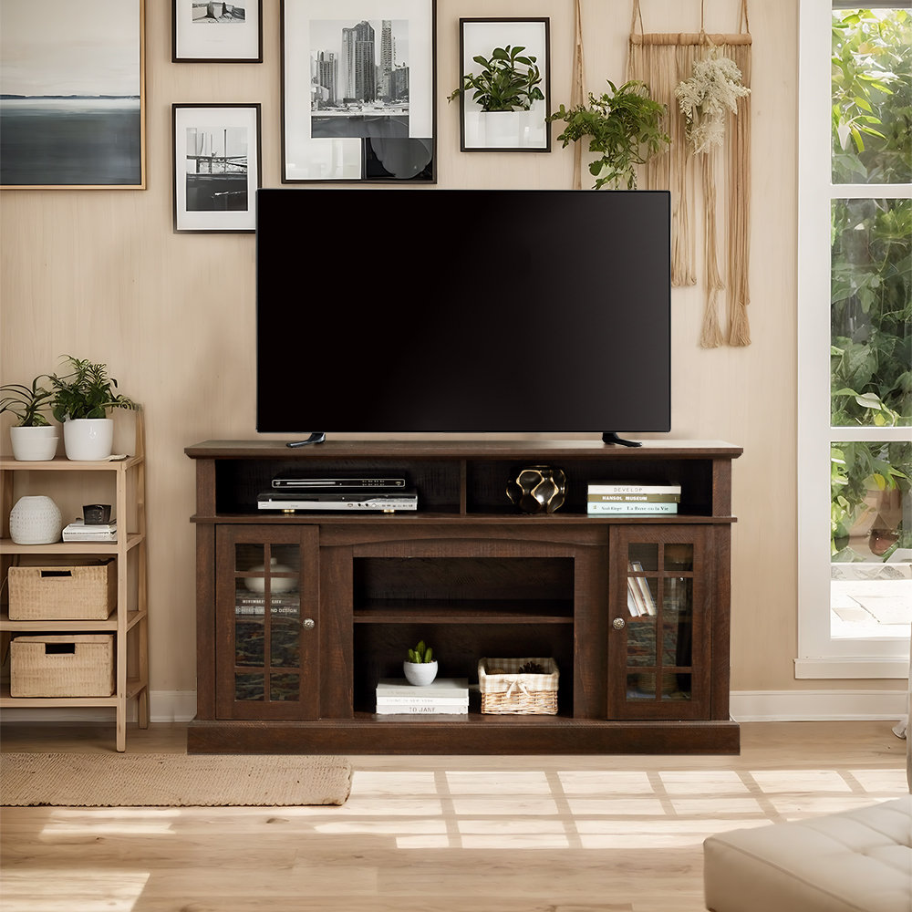 August Grove Dovion Modern Classic TV Stand – Stylish Entertainment ...