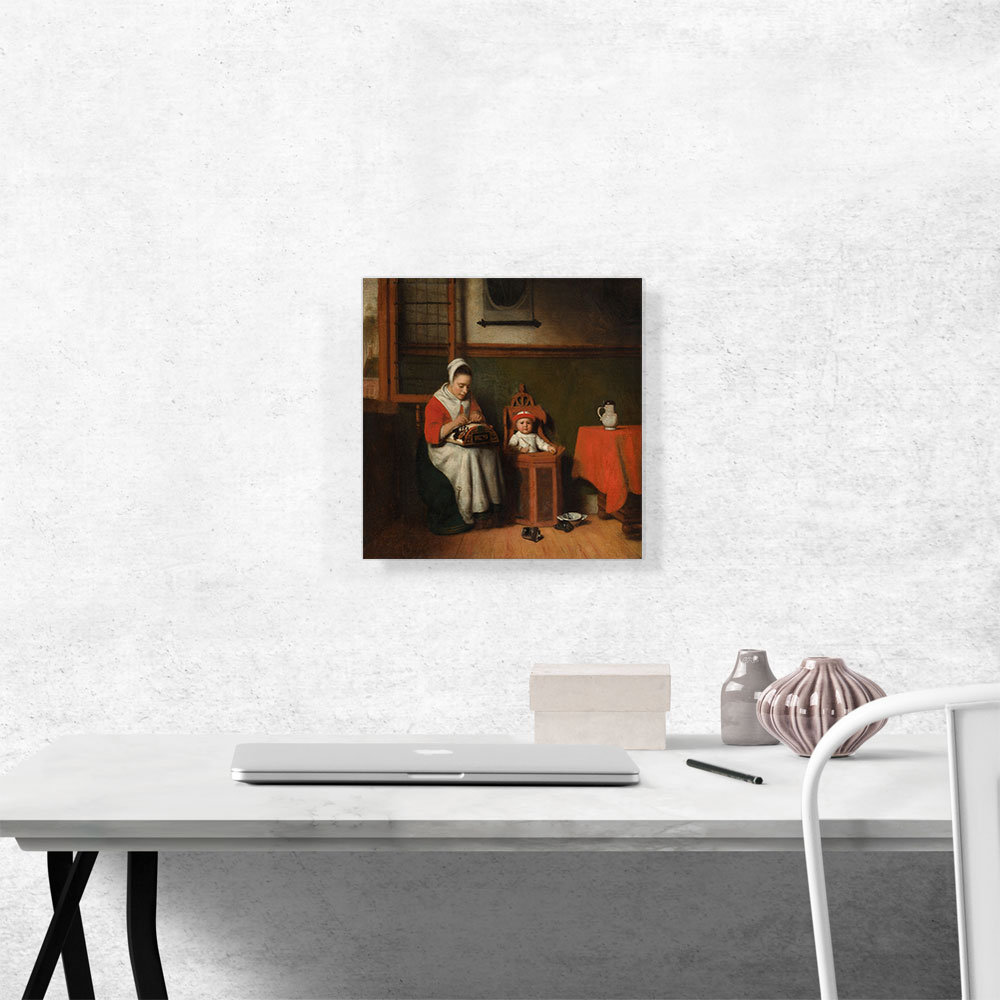 ARTCANVAS The Lacemaker 1656 Canvas Art Print By Nicolaes Maes 1S | Wayfair