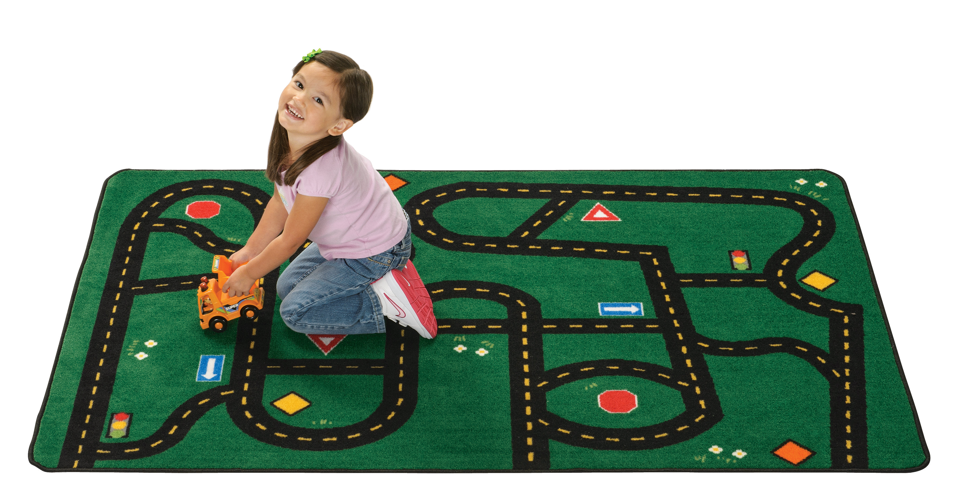 Carpets for Kids KID$ Value Rugs™ Tufted Green Area Rug & Reviews | Wayfair