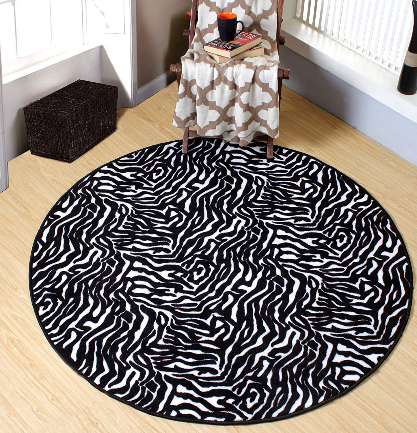Dakota Fields Besty Animal Print Machine Made Tufted Nylon Area Rug in ...