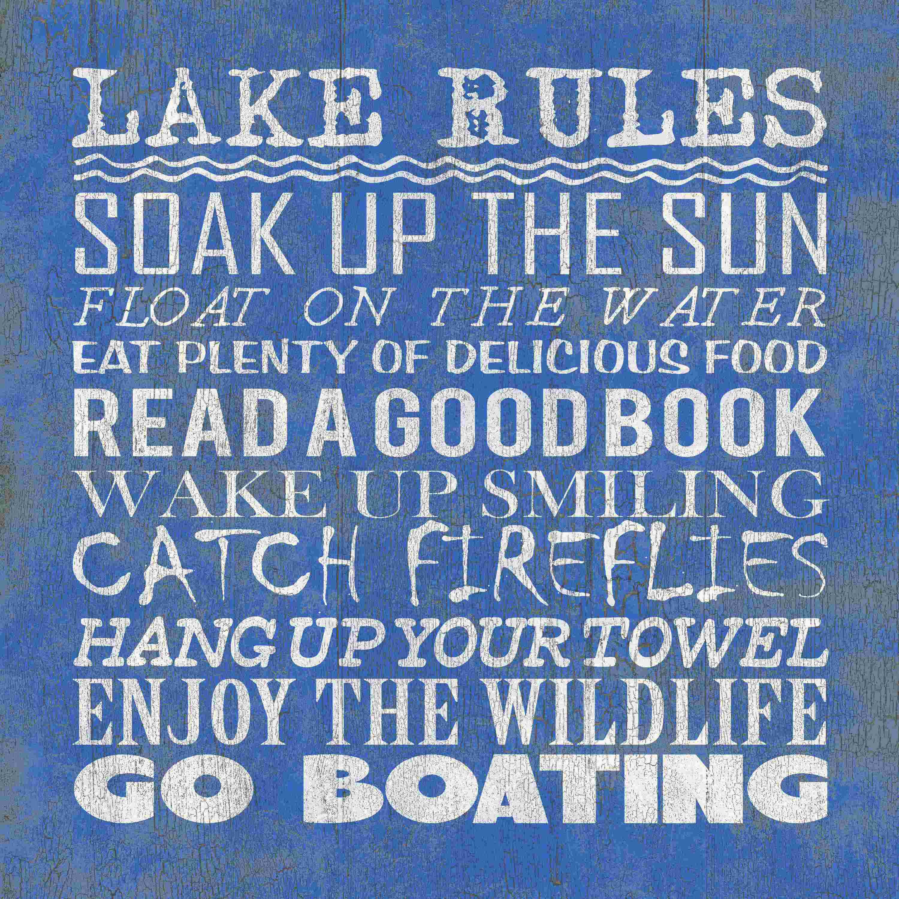 Trinx Rules Of The Lake Blue | Wayfair