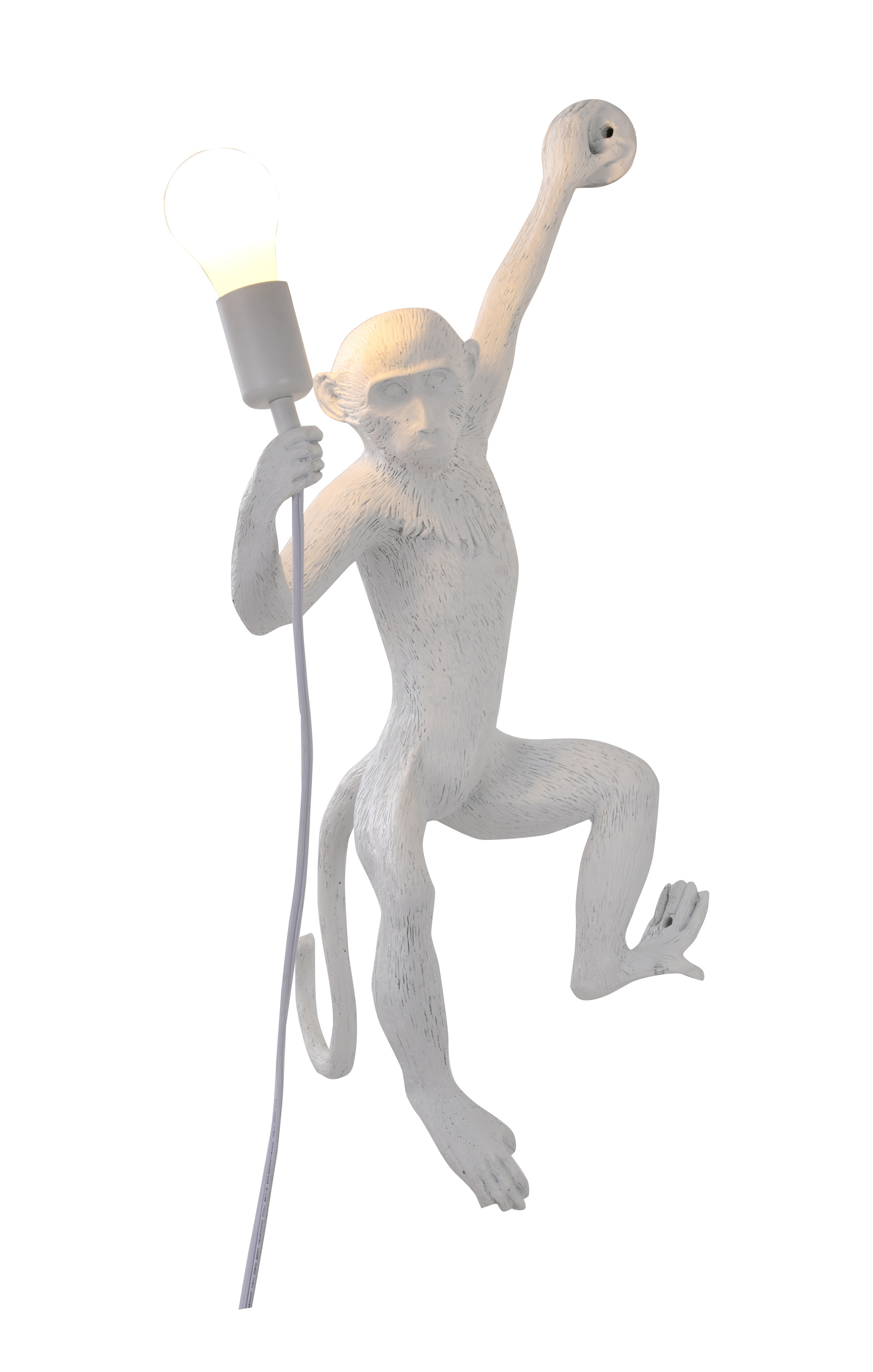 Indigo Safari Sophie 1 - Light White Monkey Wall Sconce | Wayfair