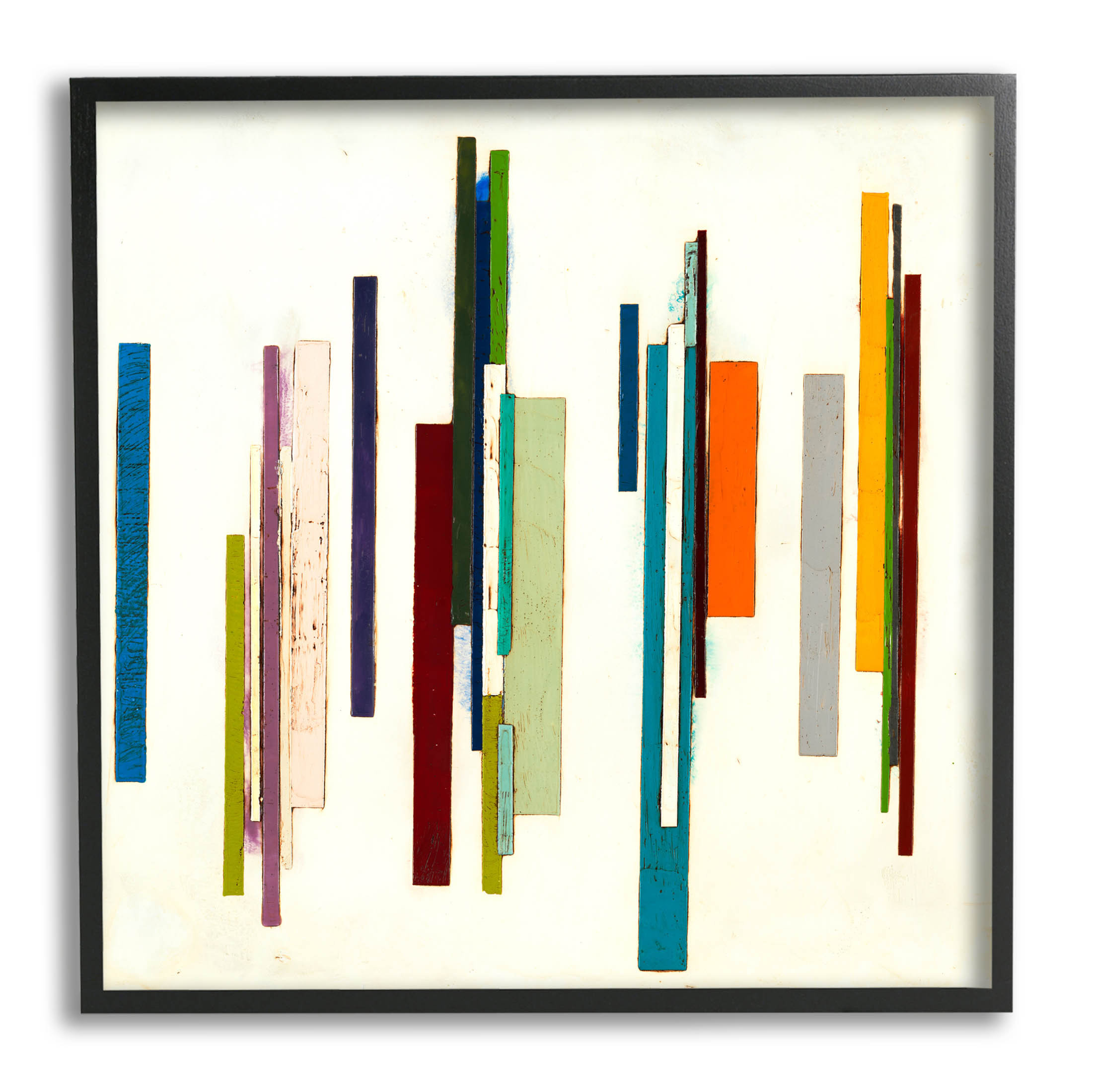 Stupell Industries Modern Asymmetrical Blocked Shapes Giclee Art By ...