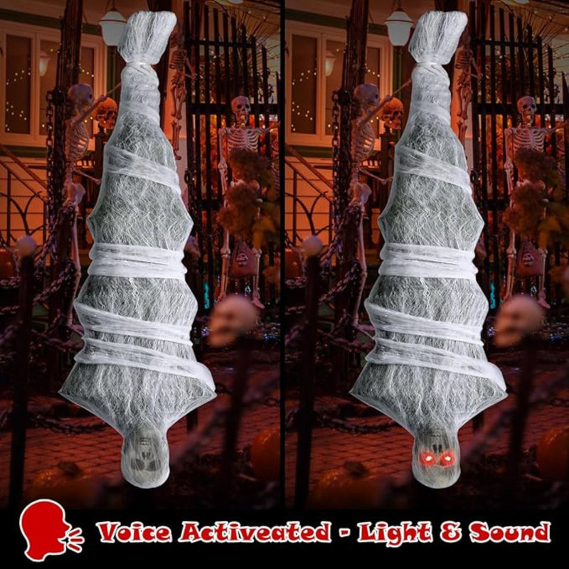 The Holiday Aisle® 72 Inch Hanging Cocoon Corpse Props | Wayfair