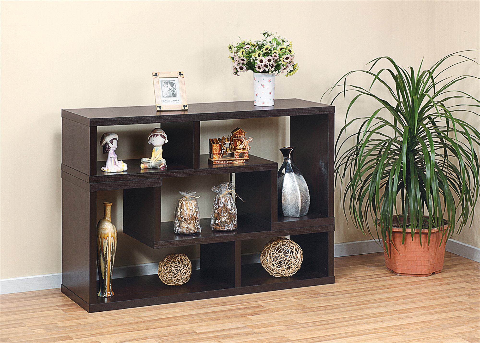 Ebern Designs L Shape Geometric Tv Stand Two Piece Extendable Media ...