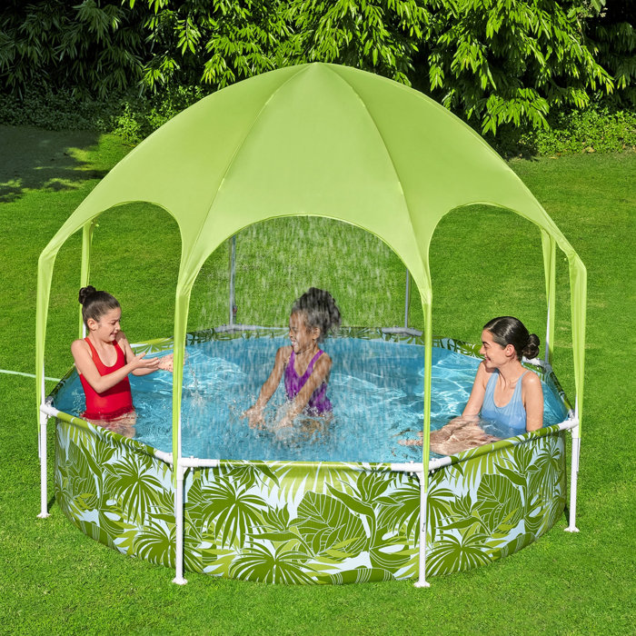 H2OGO! 1.6' x 8' Plastic Frame Set Pool | Wayfair