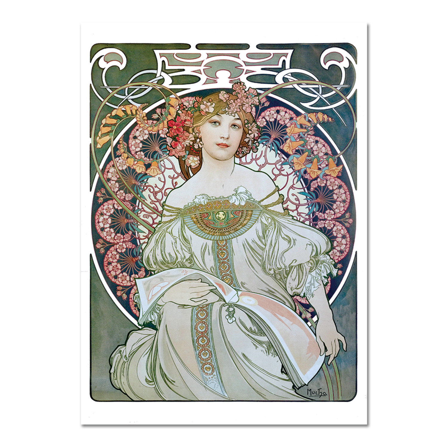 Happy Larry - Quadro - Alfons Mucha - Devaneio - Vetro Acrilico ...