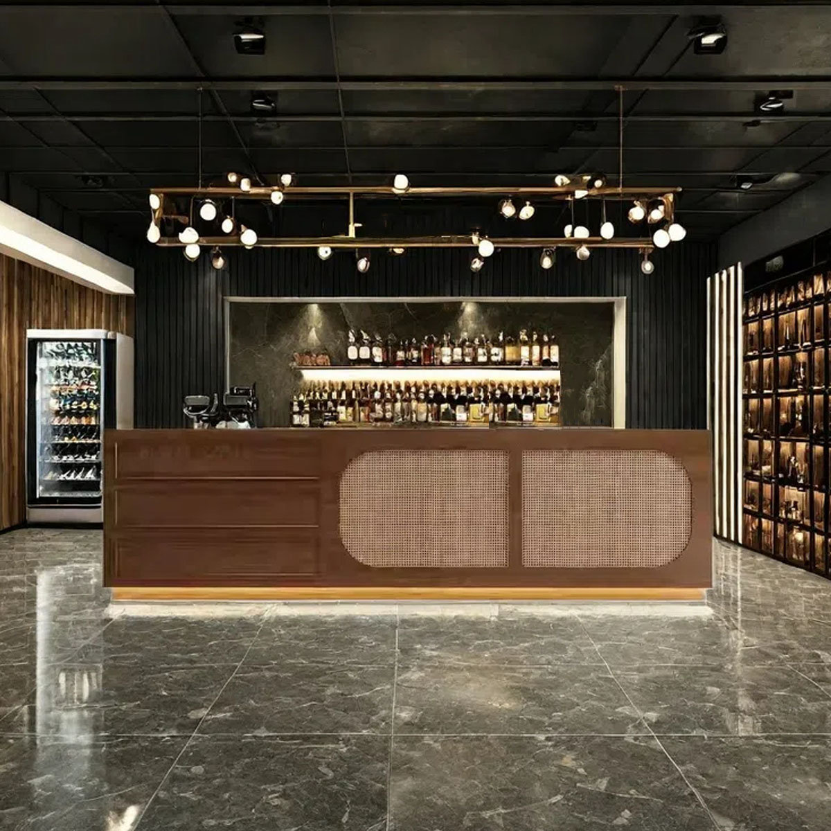 NBNKK Reception desk Bar counter，restaurant reception desk | Wayfair