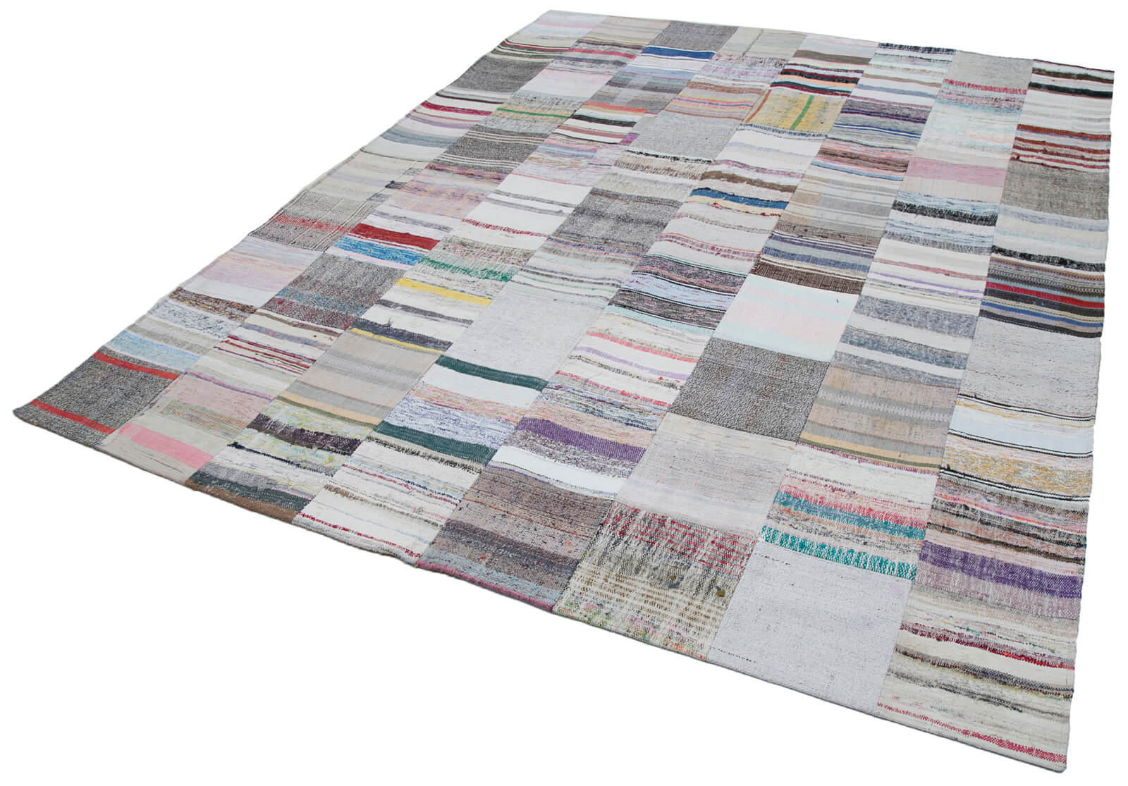 Lofy Tapis intérieur / extérieur rectangulaire en coton 8 pi 2 po x 9 pi 11 po Kirk Yama ...