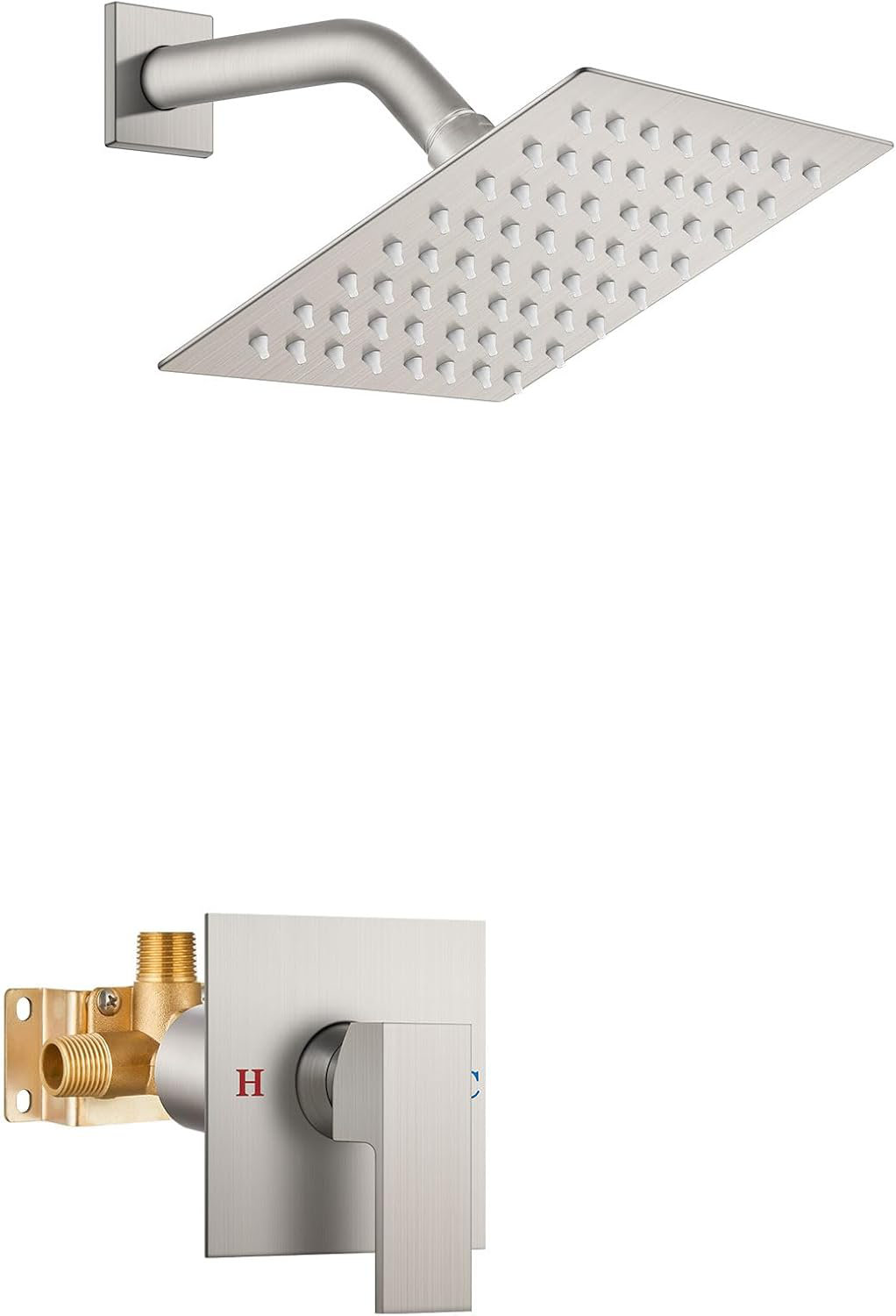 Frontier Grain Airuida Single Handle Shower System With 6 Inch Rain ...