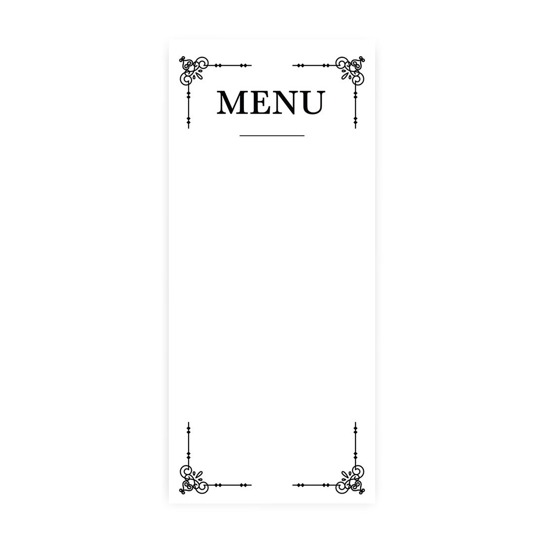Koyal Wholesale Black Art Deco Printable Wedding Paper Menu Cards For ...