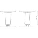Villa & House (originally Bungalow 5) Alma 35" Pedestal Dining Table ...
