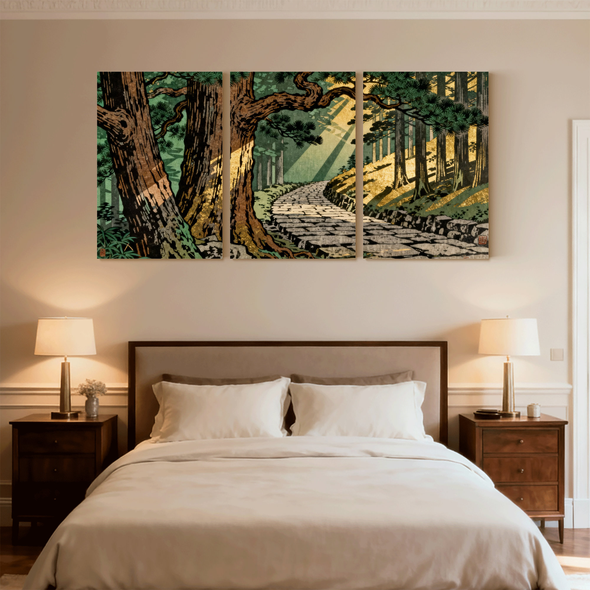 Winston Porter Forest Path Stone Trail Tree Shadows Greenery Nature ...