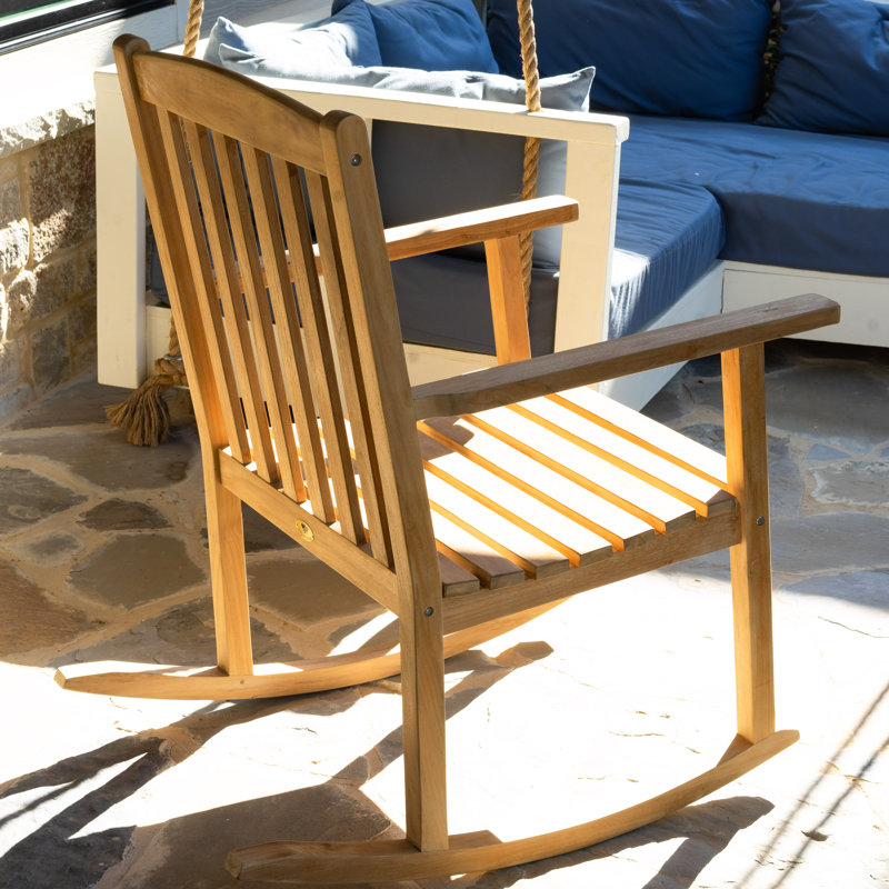 Loon Peak® Coleman Outdoor Rocking Chair | Wayfair