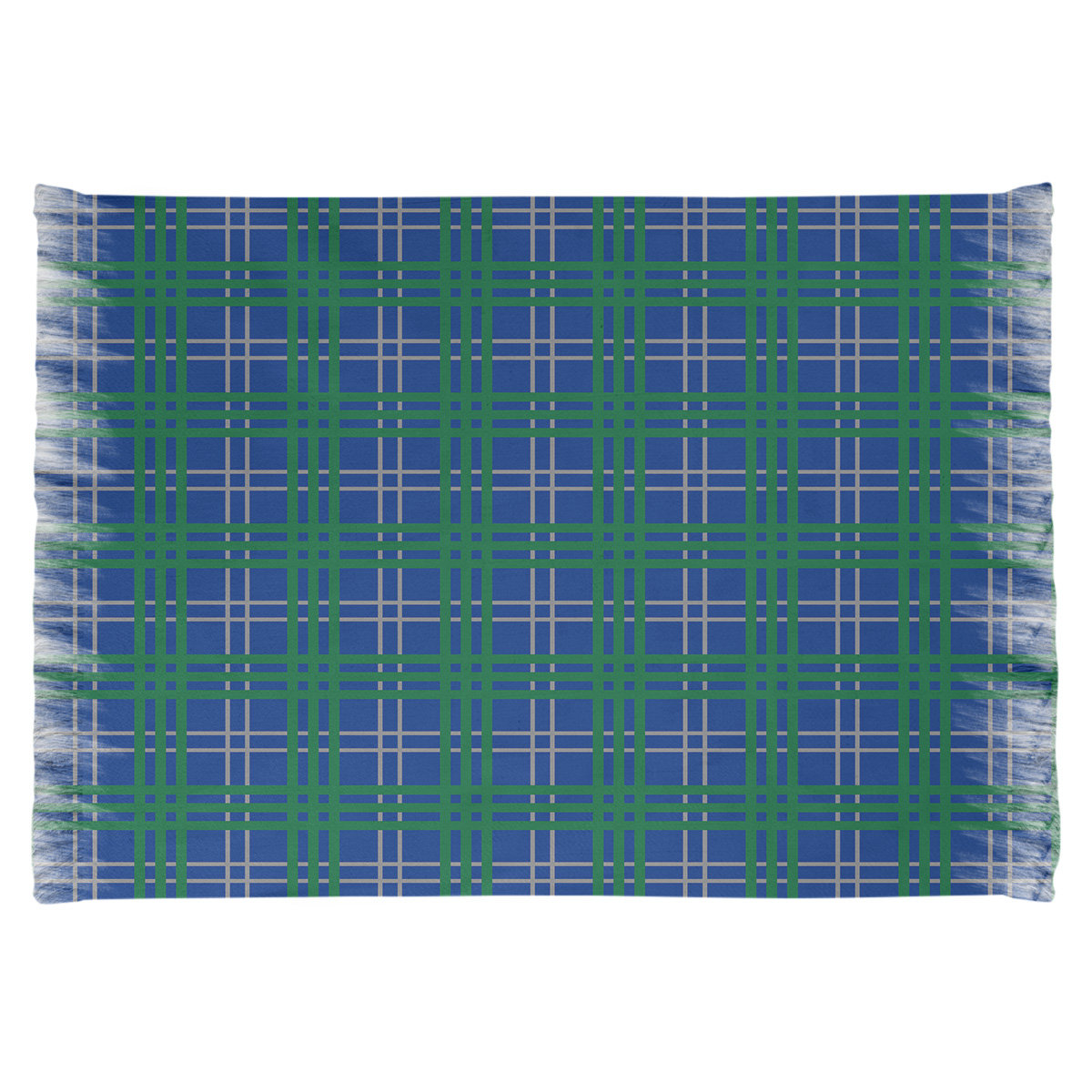East Urban Home Seattle Plaid Blue/Green Area Rug | Wayfair