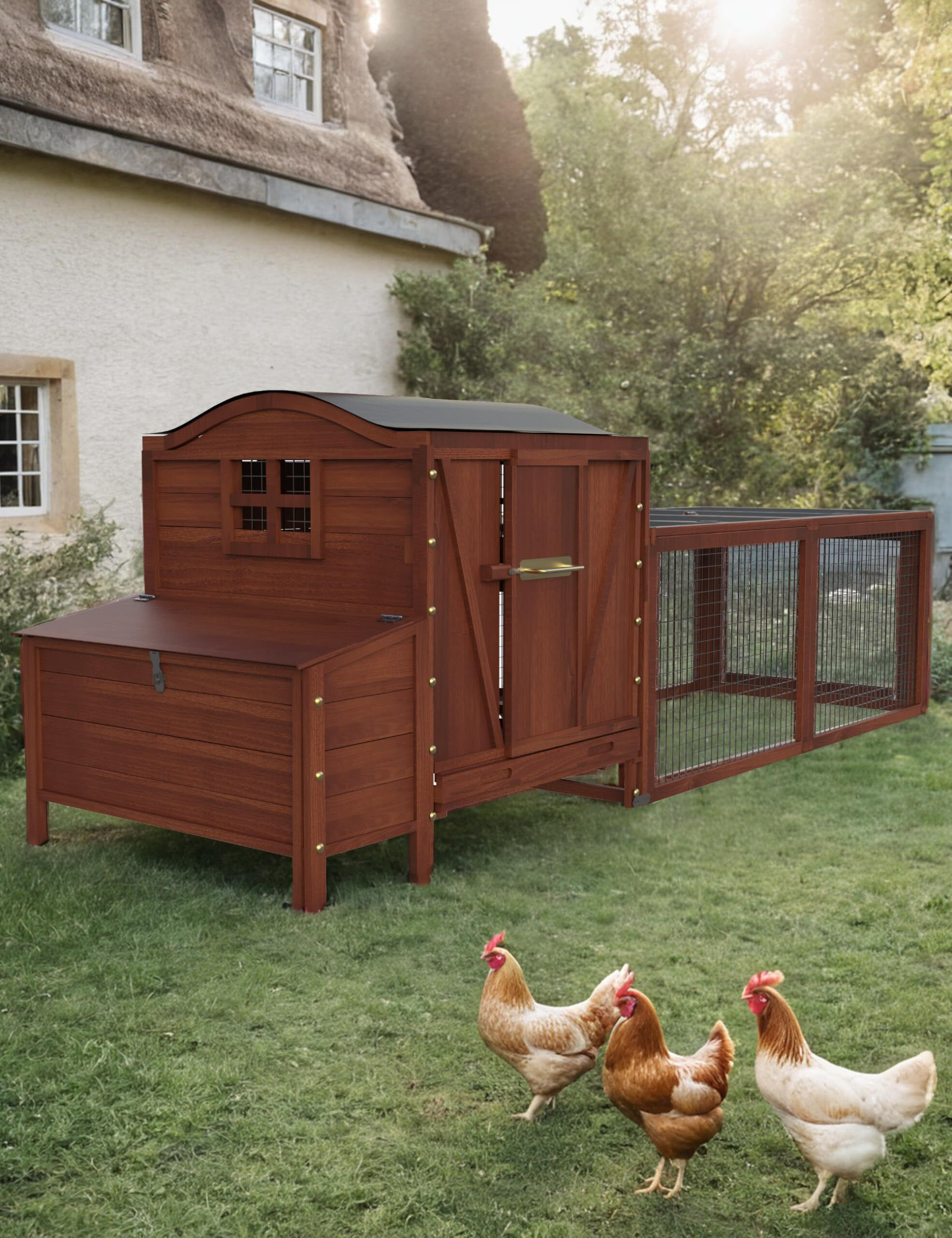 Tucker Murphy Pet™ Elvisa 13 Square Feet Walk in Chicken Coop with ...