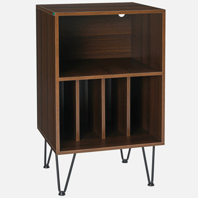 George Oliver Audio Rack with LED Lights & Reviews | Wayfair