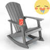 Highland Dunes Outdoor Rocking Chair,Adirondack Rocking Chair,Patio ...