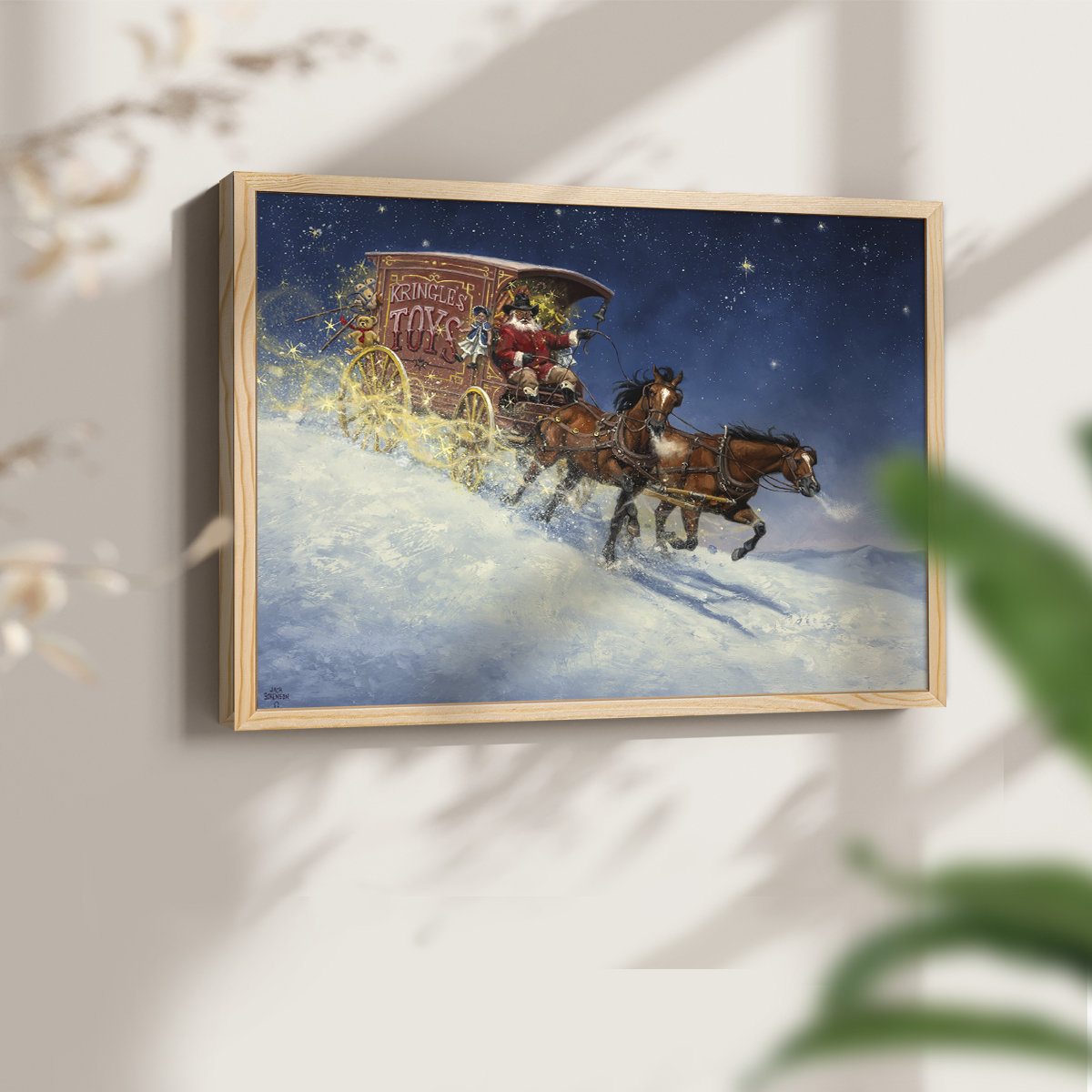 The Holiday Aisle® Nick of Time -Framed Print - Restickable | Wayfair