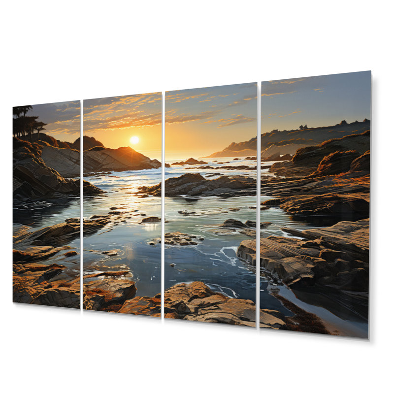 Dovecove Beach Photo Surf and - Landscapes Metal Wall Art Set | Wayfair