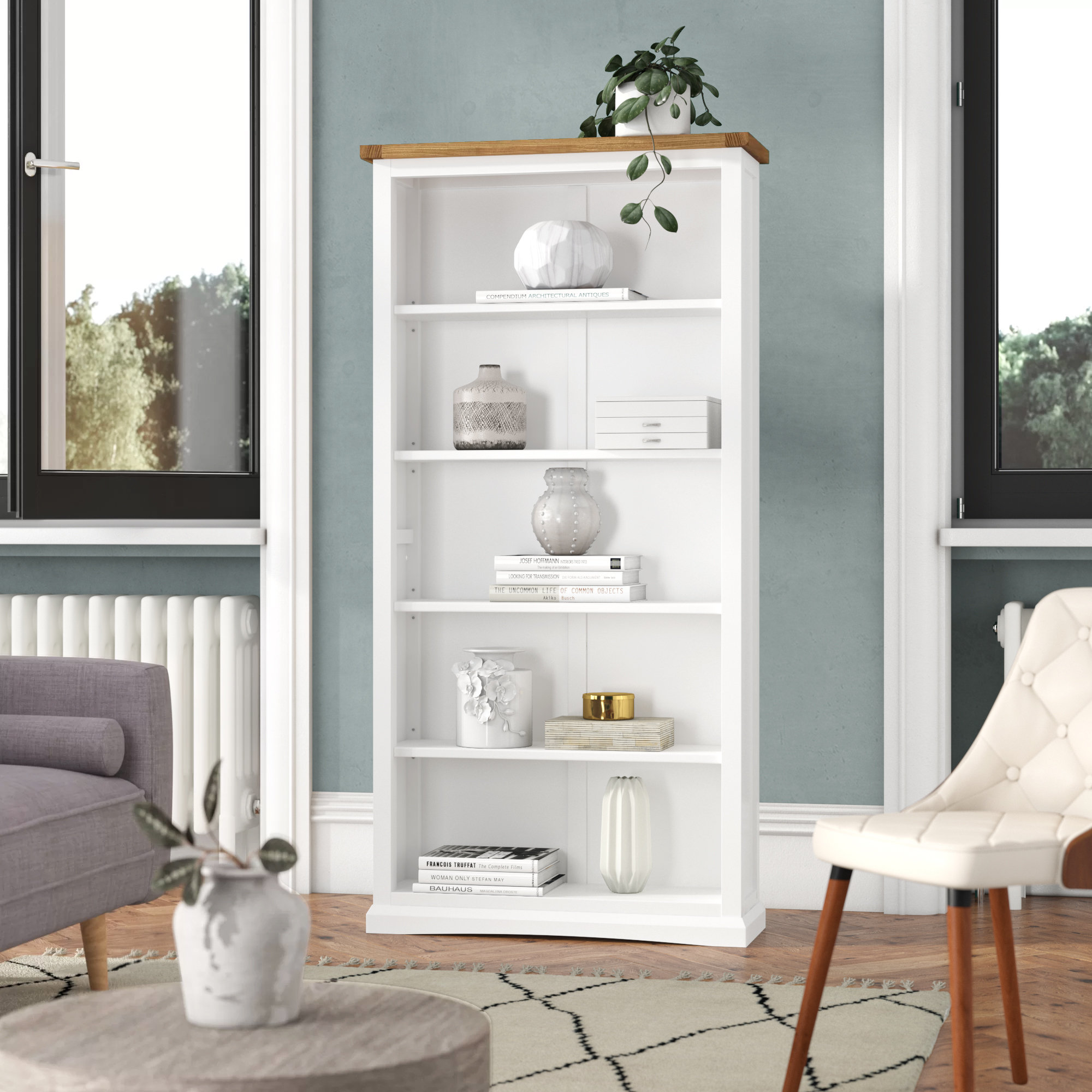 Fernleaf Jeffery High 180cm Bookcase & Reviews | Wayfair.co.uk
