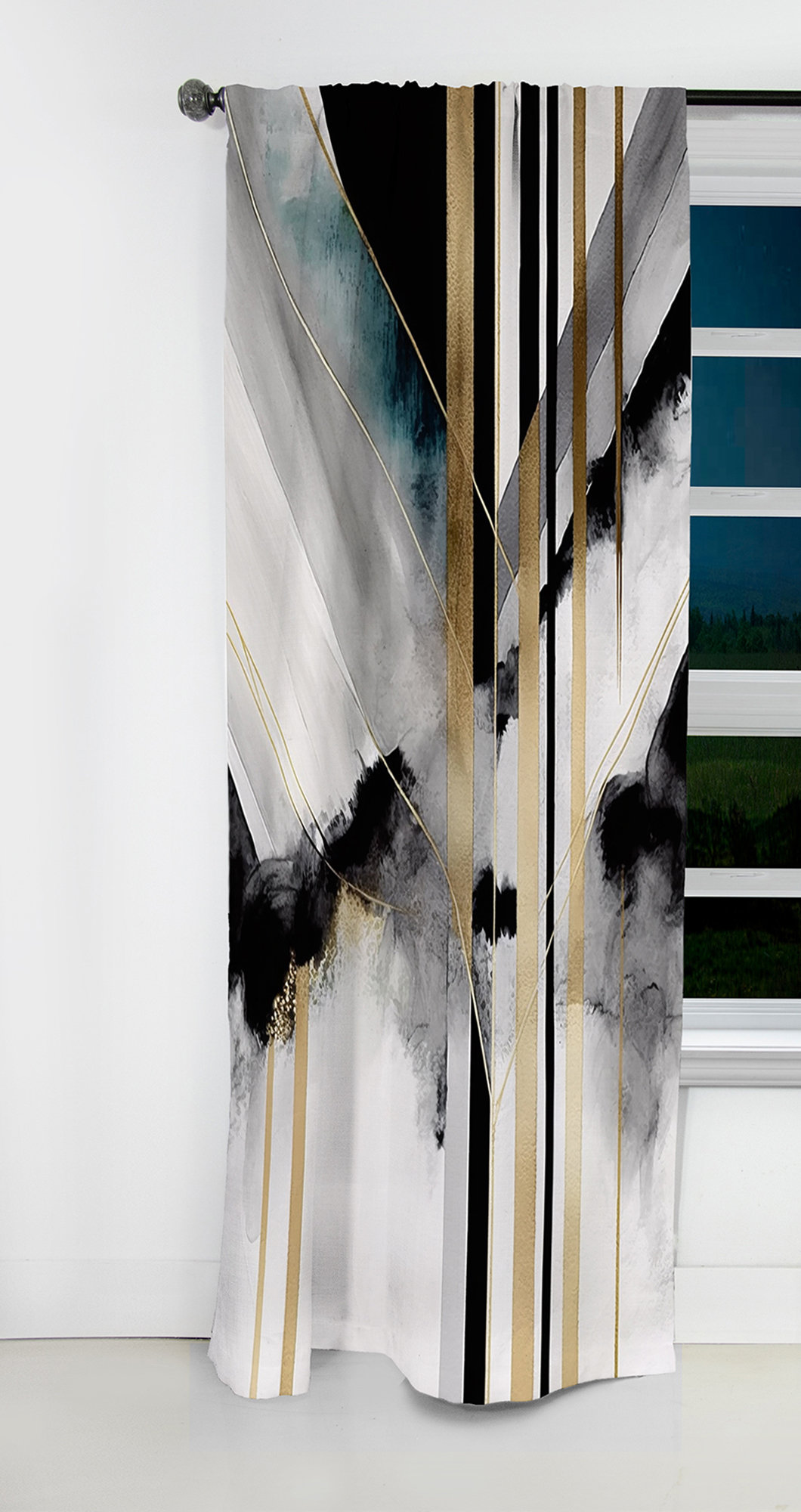 Design Art Abstract Geode Geometric Black And Gold I - Abstract ...