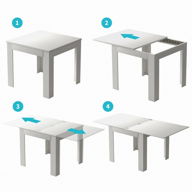 Ebern Designs Expandable Kitchen&dining Room Table For 4-6, Table With ...