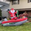 The Holiday Aisle® Fishing Santa Inflatable & Reviews | Wayfair