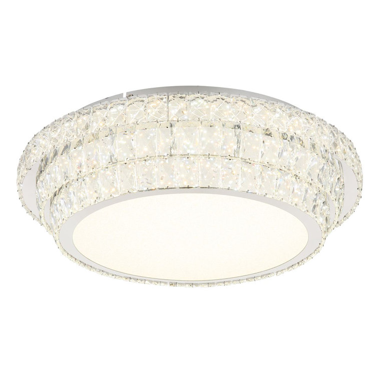 Mercer41 Diorio Crystal LED Flush Mount | Wayfair.co.uk