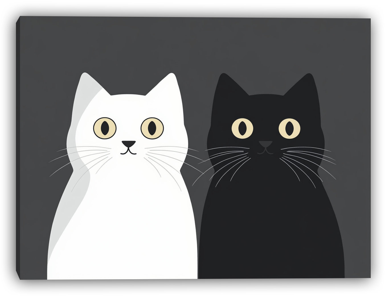 George Oliver Monochrome Duo Wrapped Canvas Wall Art | Wayfair