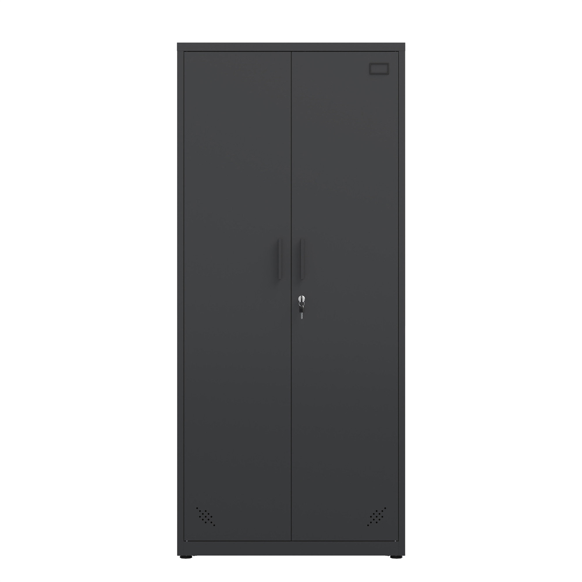 Hokku Designs High Storage Cabinet With 2 Doors And 4 Partitions To ...