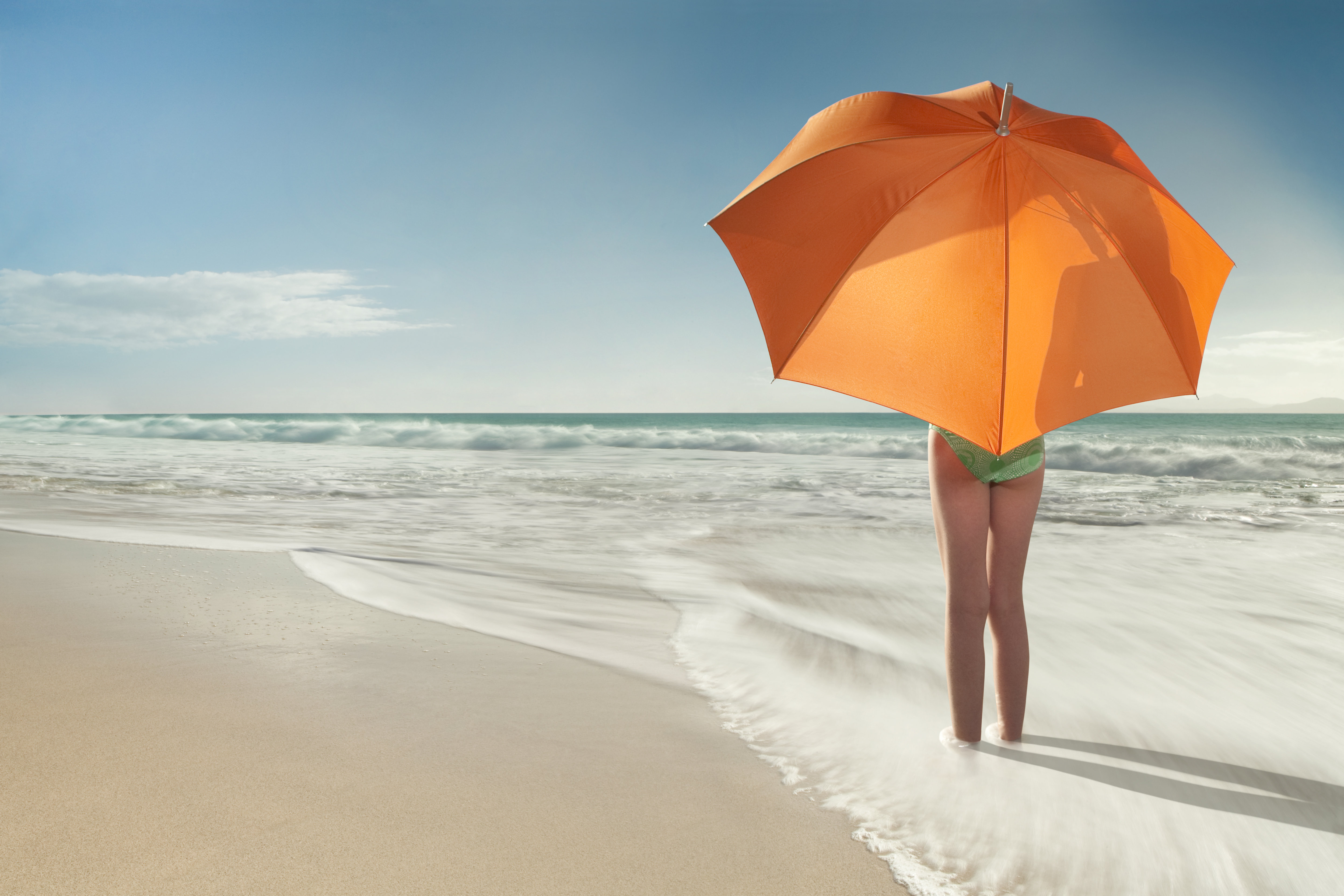 Highland Dunes A Young Person Standing in the Water by Mrpliskin | Wayfair