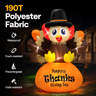 The Holiday Aisle® Dejah 6ft Inflatable Led Lighted Thanksgiving Turkey ...