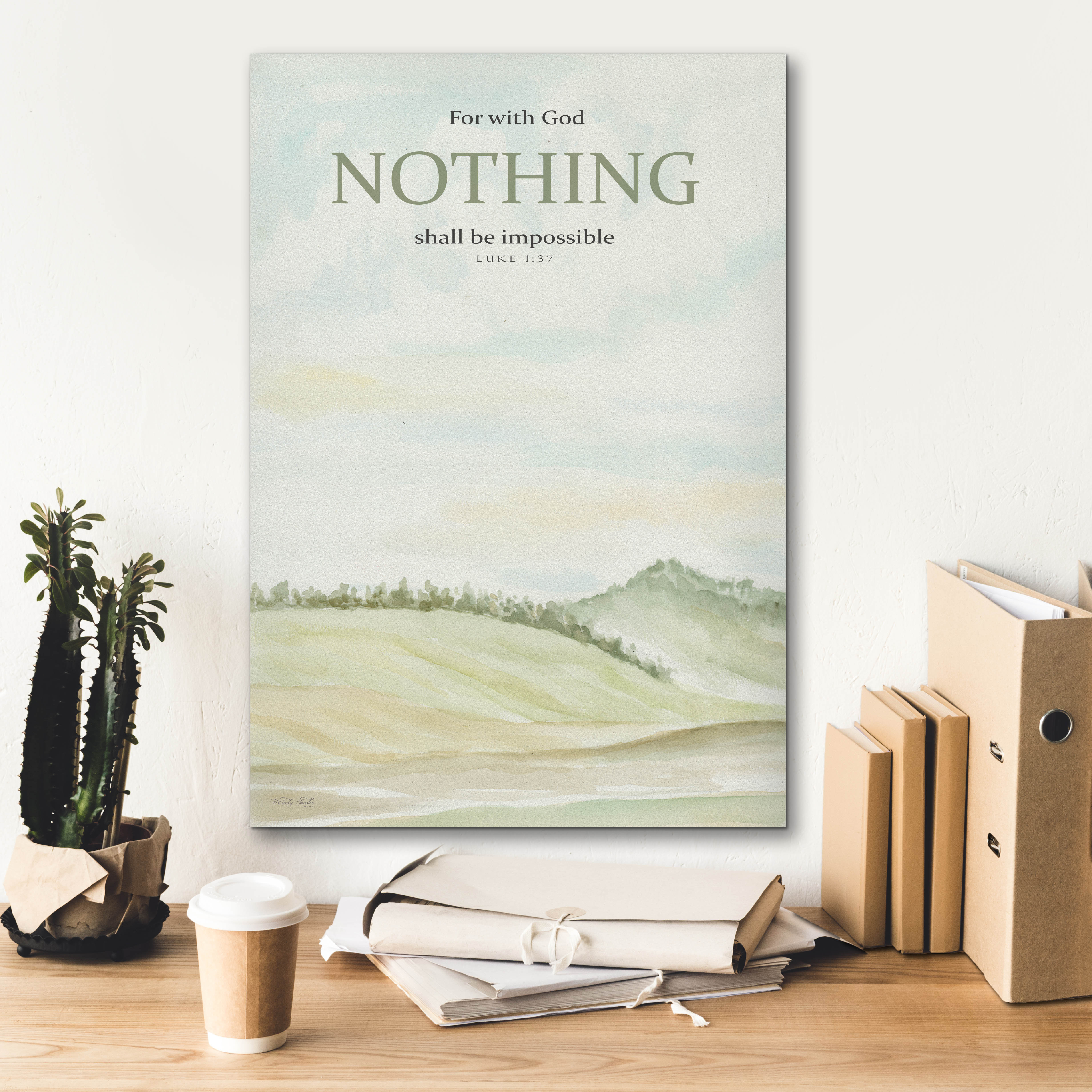 Epic Graffiti 'Nothing Shall Be Impossible' by Cindy Jacobs Canvas Wall ...