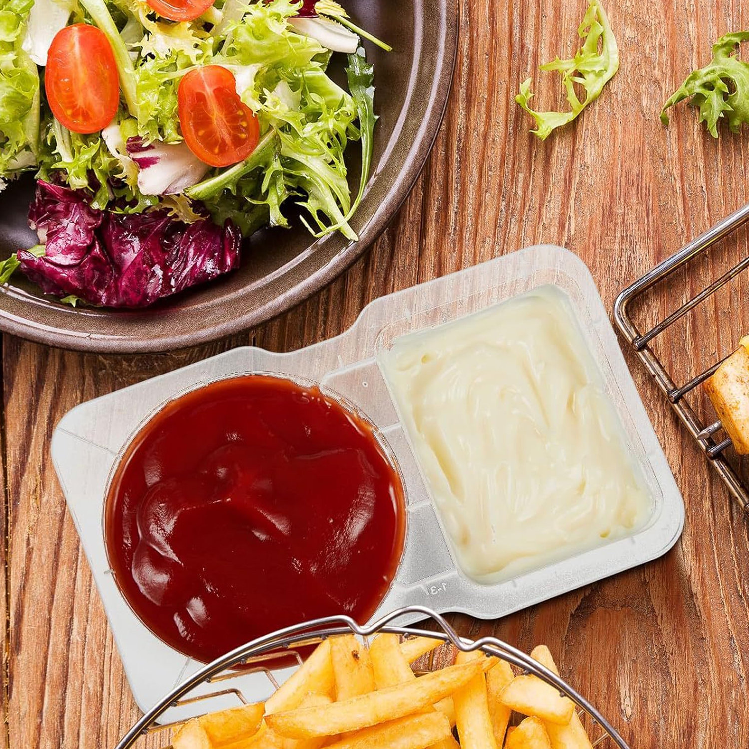 frler Condiment Container With Lid Disposable Transparent - Wayfair Canada