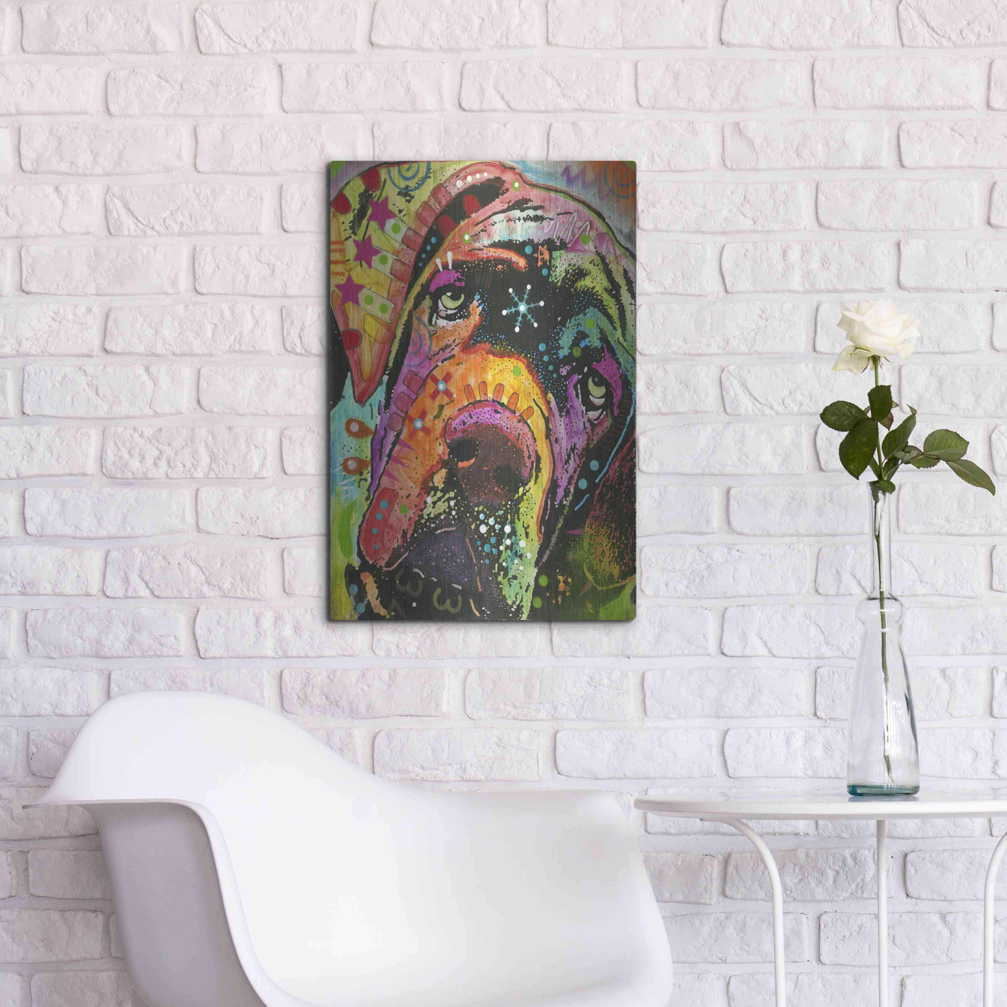 Red Barrel Studio Luxe Metal Art 'Ol' Droopyface' By Dean Russo, Met Ol ...