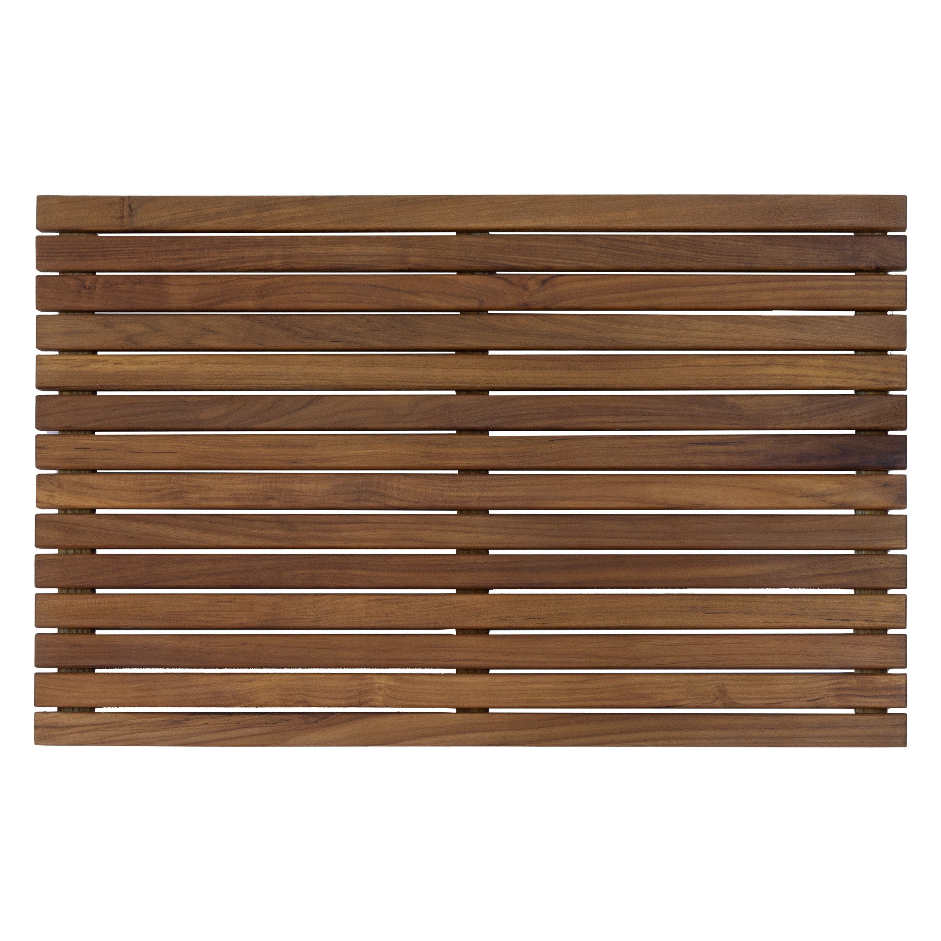 Hokku Designs Solid Teak Shower Mat - Spa-Inspired Slatted Bath Mat ...