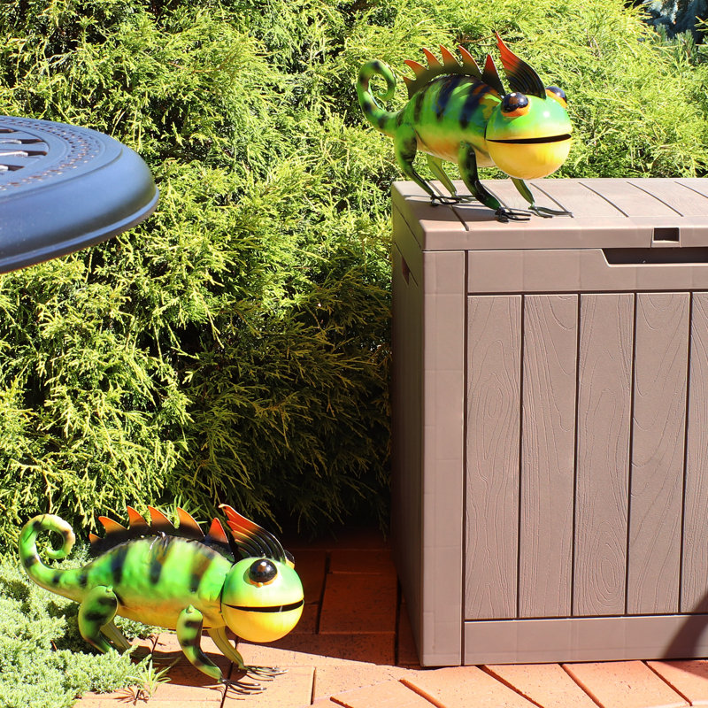 Bayou Breeze Tefft and Greg Chameleon Statue | Wayfair