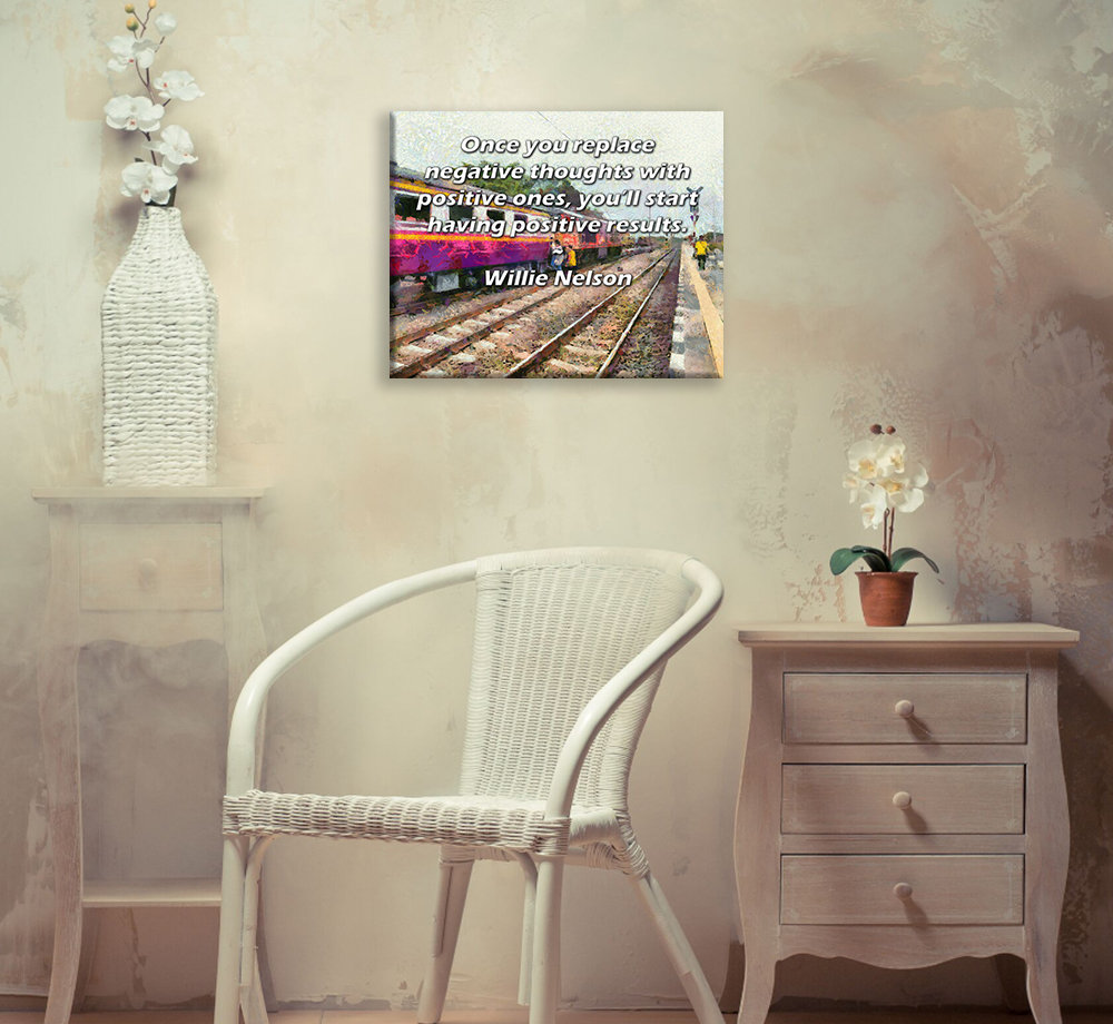 Trinx ArtsyQuotes Gallery Wrapped Canvas By Willie Nelson: "Once you ...