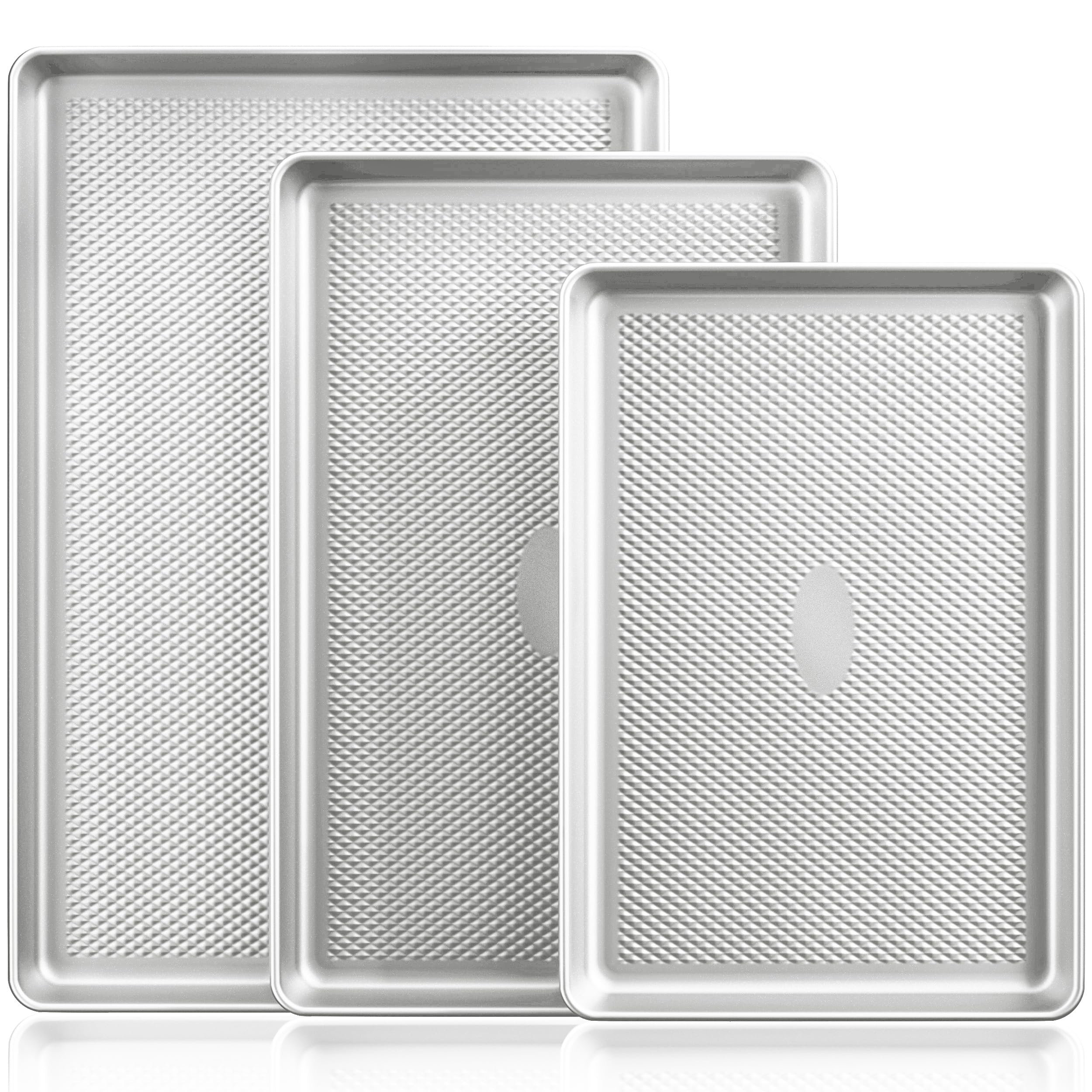 COOREL Baking Sheet Pan Set, Cookie Sheets For Oven, Nonstick Half ...