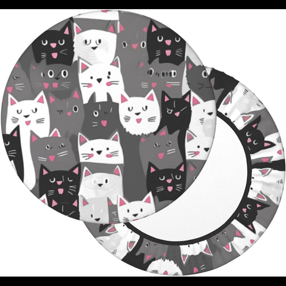 Red Barrel Studio® Colorful Funny Cats Kitten Animals Bar Stool Covers ...