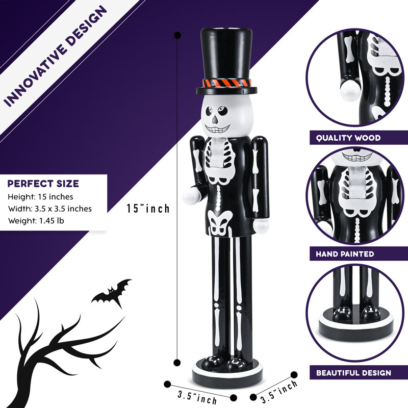 Ornativity Scary Skeleton Nutcracker & Reviews | Wayfair