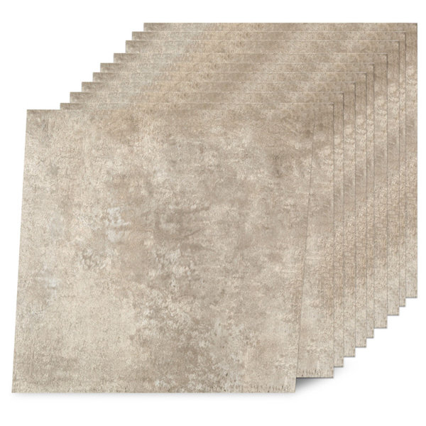 Reovatile 12'' W x 12'' L x 1.5 mm Peel and Stick Vinyl Floor Tiles ...