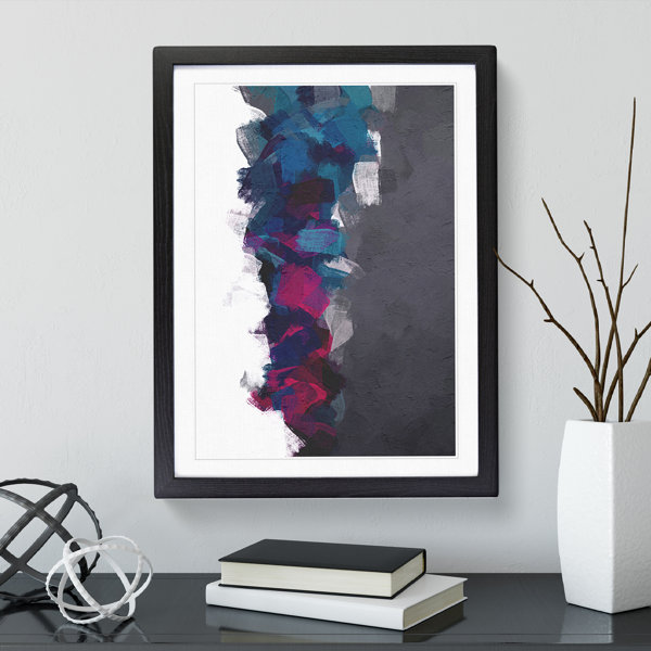 Metro Lane Ignoring The East Abstract - Single Picture Frame Painting ...