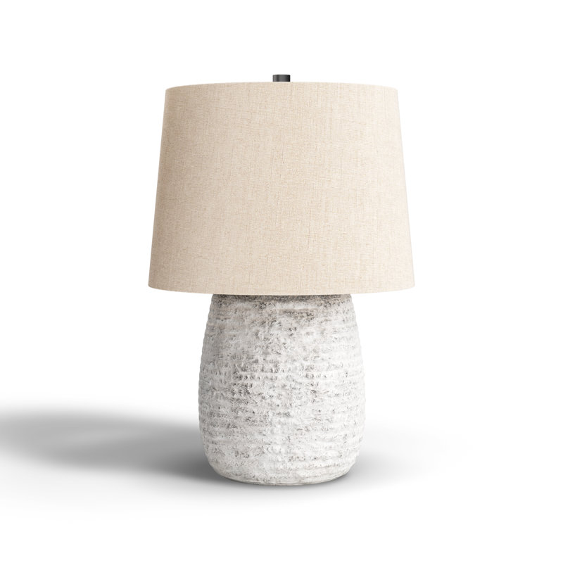 Birch Lane™ Fieldsboro 22" Gray/Beige Table Lamp & Reviews | Wayfair