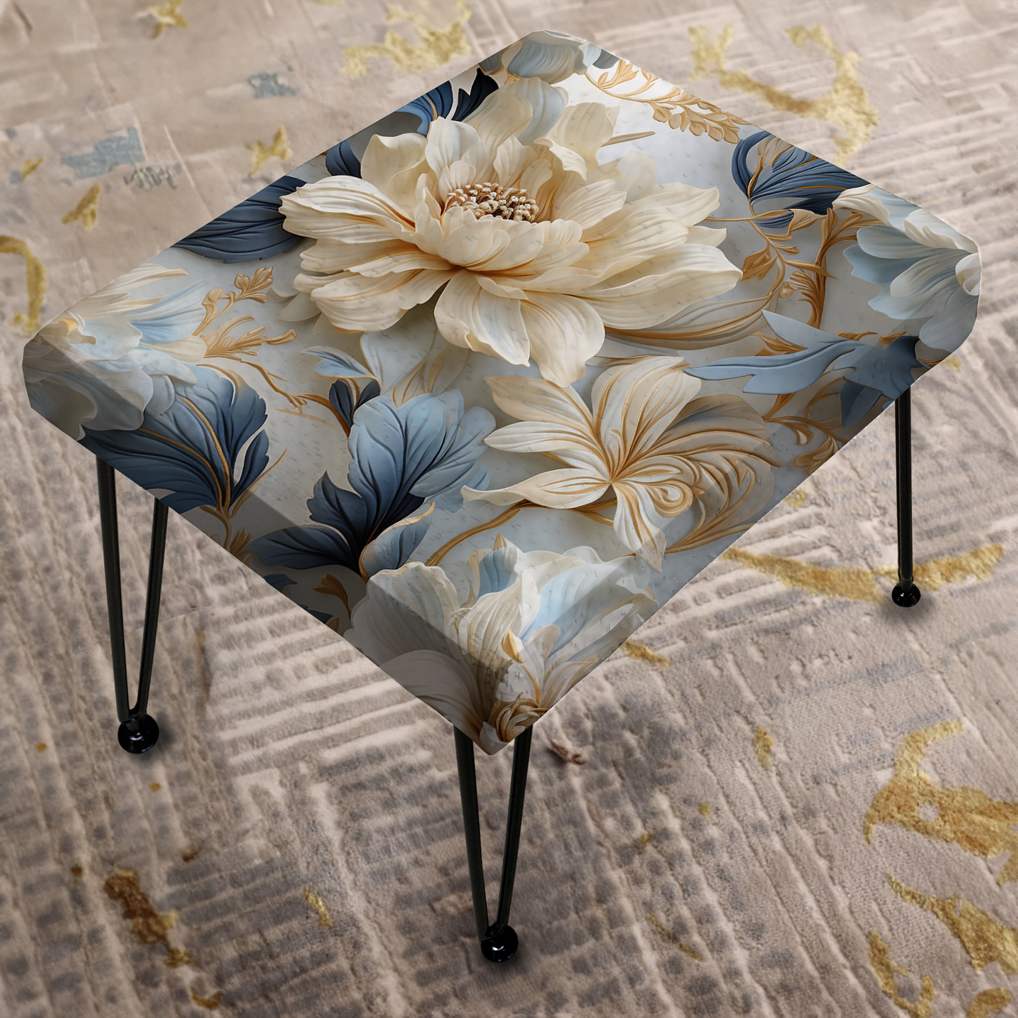 Design Art Ethereal Rococo Flourish Victorian Pattern XII - Floral ...