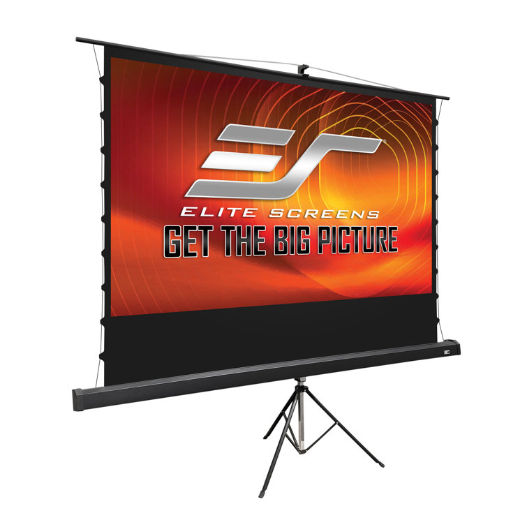 Elite Screens Tripod Tab-Tension Gray 50.5" x 89.8" Manual Tripod ...