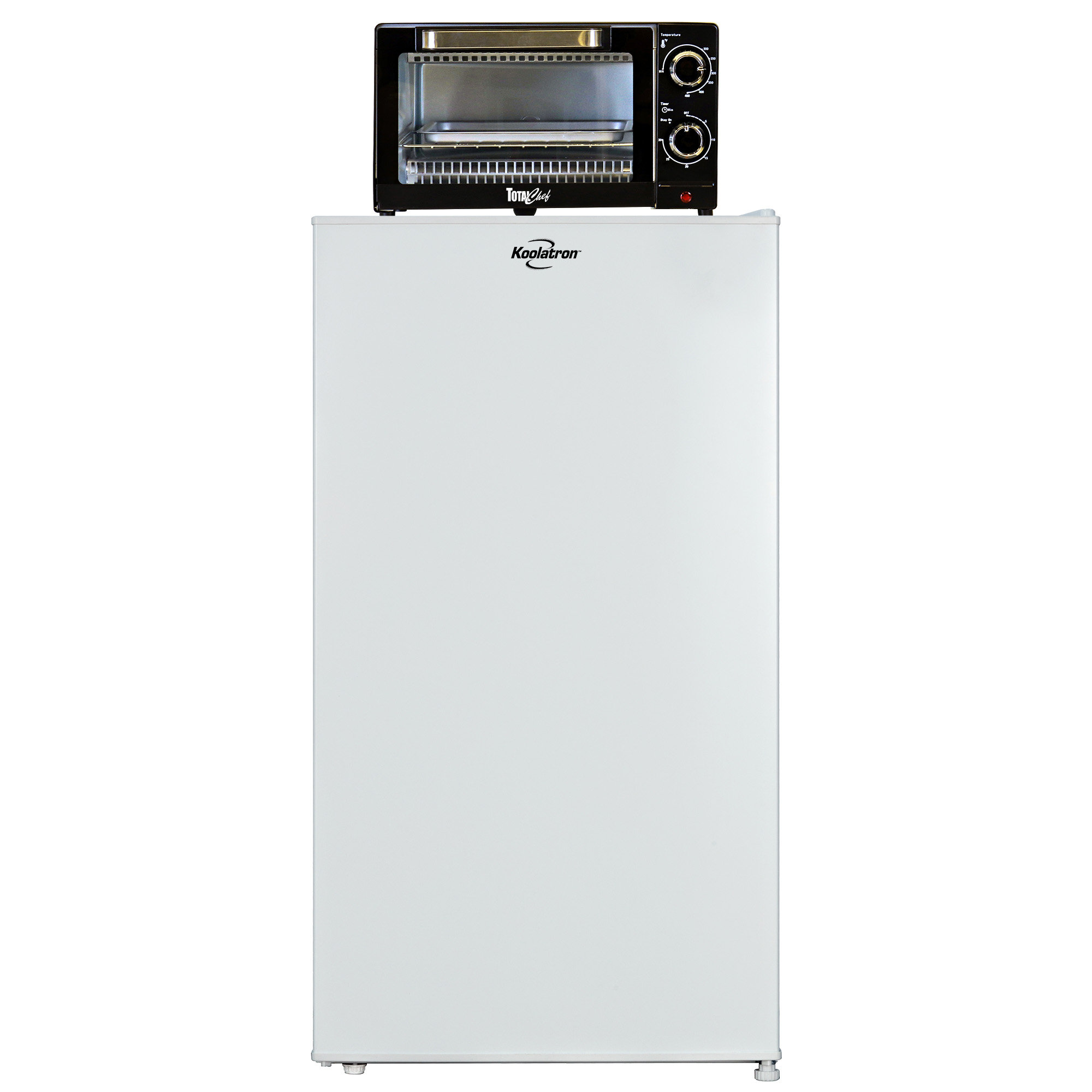 Koolatron 3.1 Cu Ft Compact Fridge + Total Chef Toaster oven Combo ...
