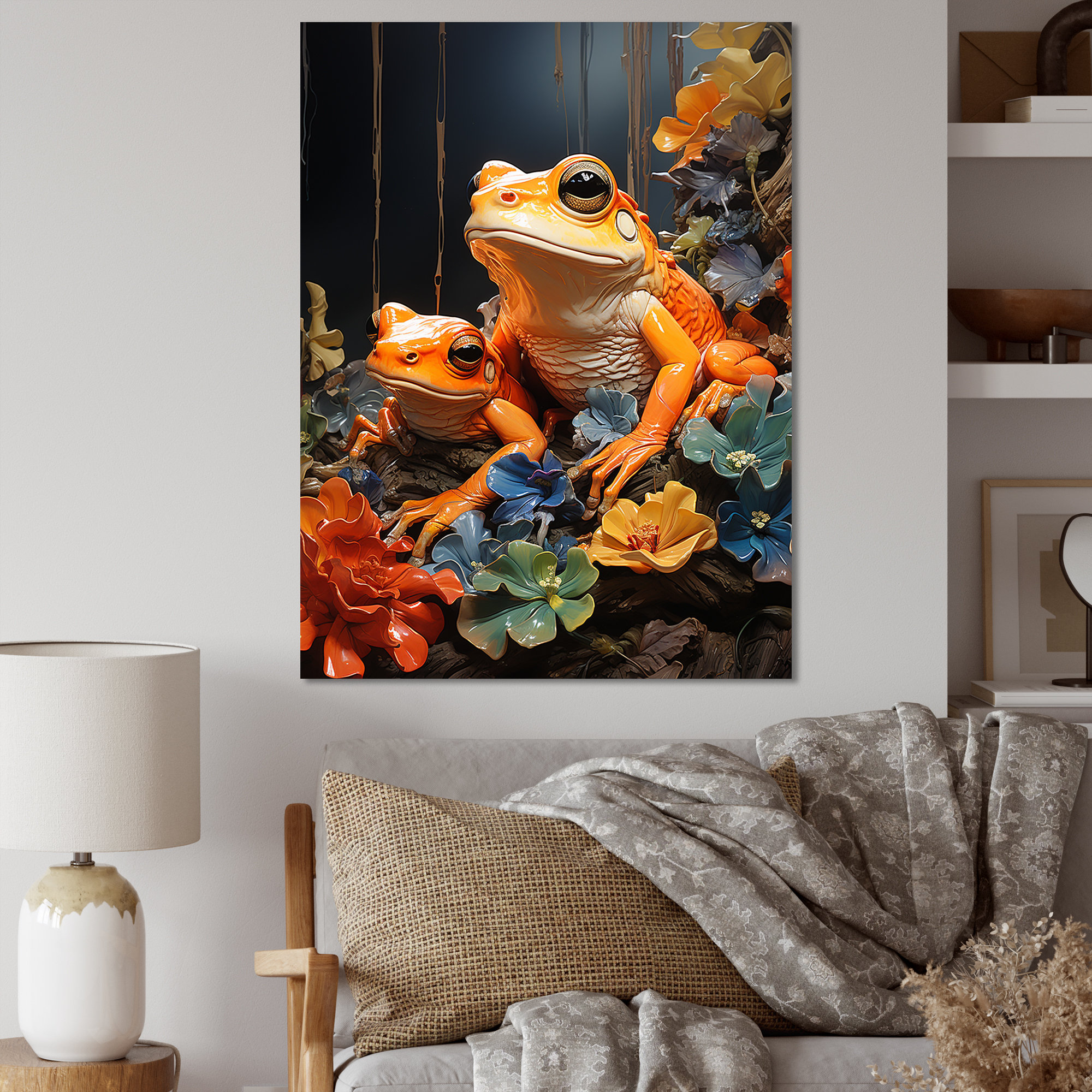 Winston Porter Expressionist Frog Spirit - Frogs & Toads Canvas Prints ...